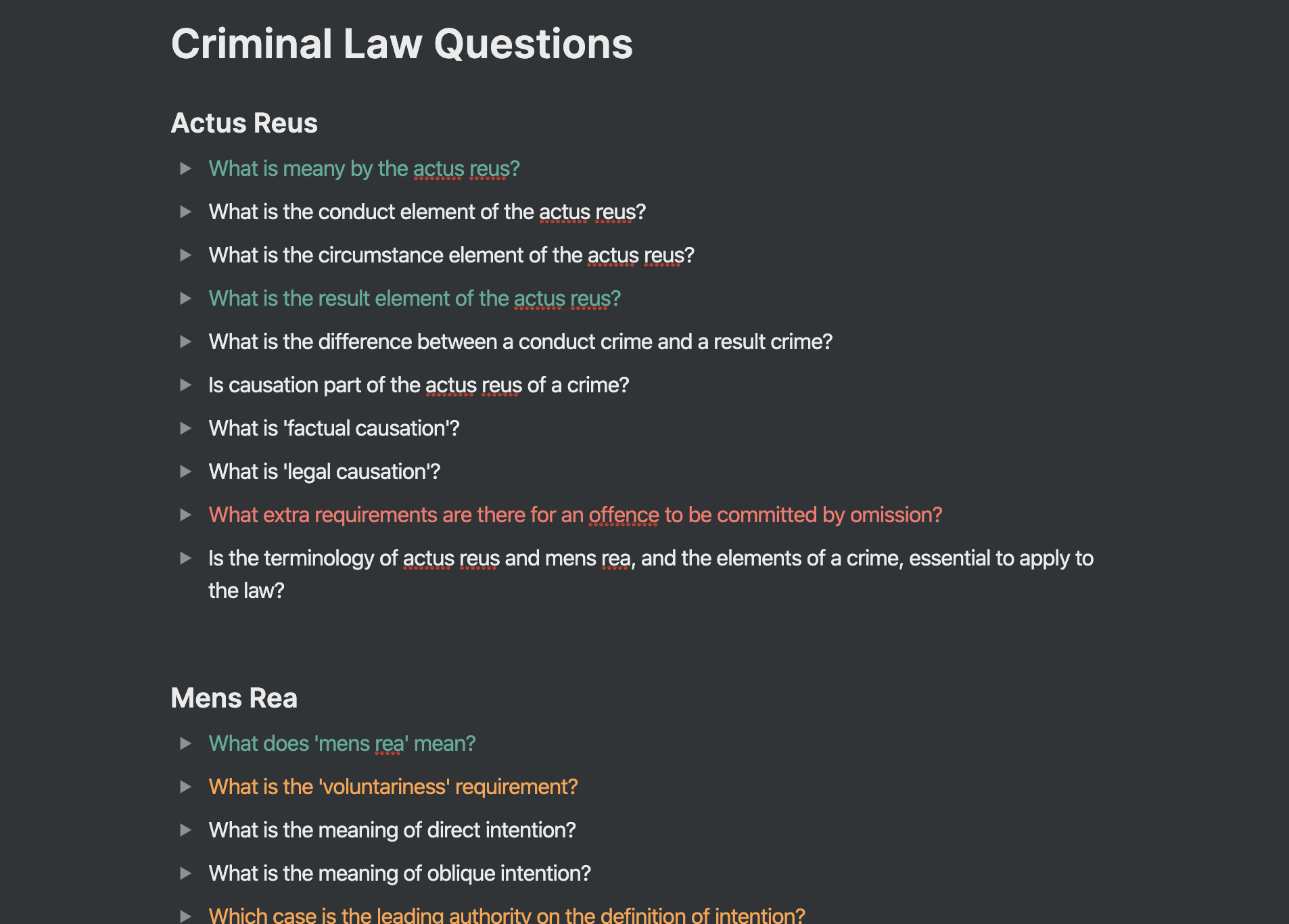 How to Take Notes in Law Lectures – Gareth Evans